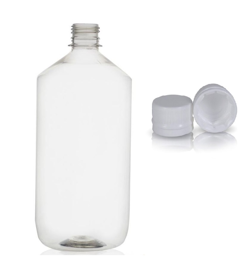 RBRVIDROS - FRASCO PET CRISTAL 500ML TAMPA LACRE